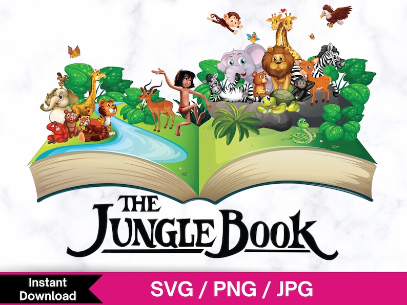 Jungle Book Clipart Jungle Book Svg Cute Jungle Book Svg - Etsy Australia