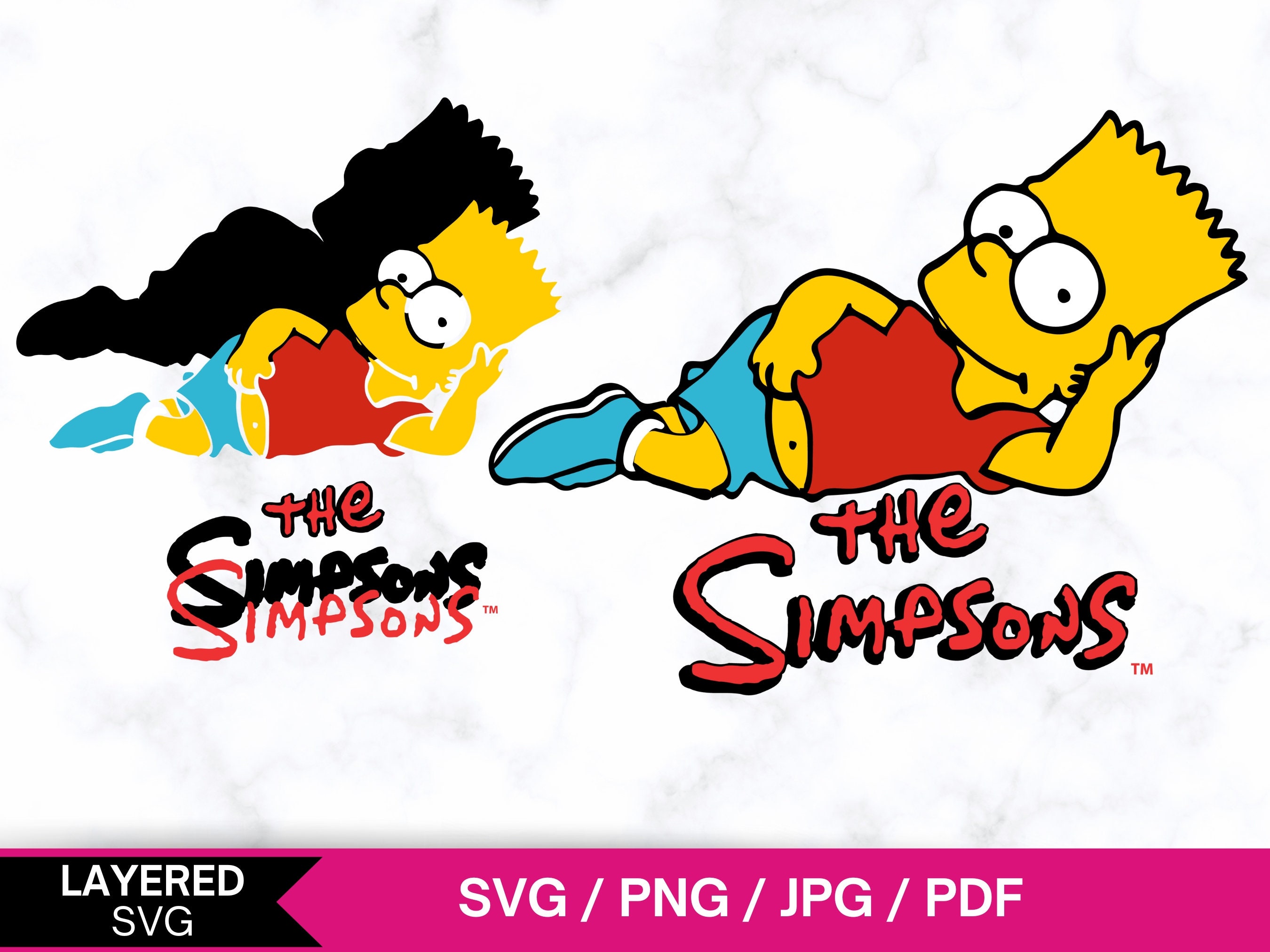Simpsons Svg Simpsons Svg Bundle Simpsons Png Cute Simpsons - Etsy