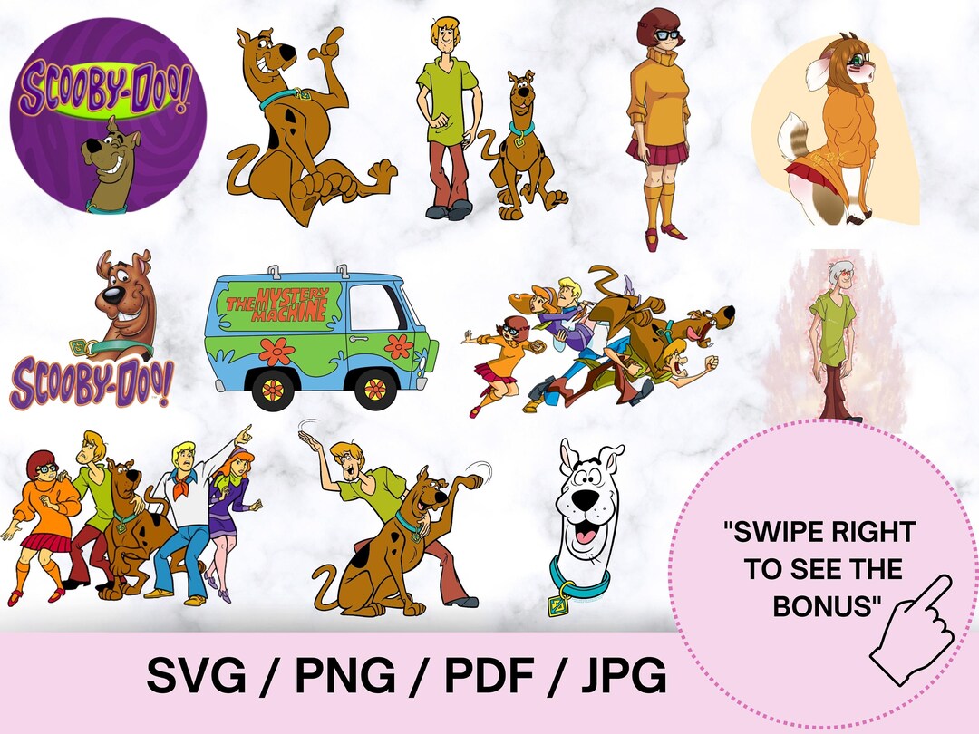 Scooby Doo Svg Scooby Doo Svg Cut Files For Cricut Silhouette Png Pdf Instant