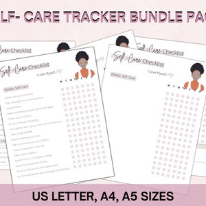 Printable Daily Self Care Tracker, Weekly Self Care Tracker, Daily Self ...