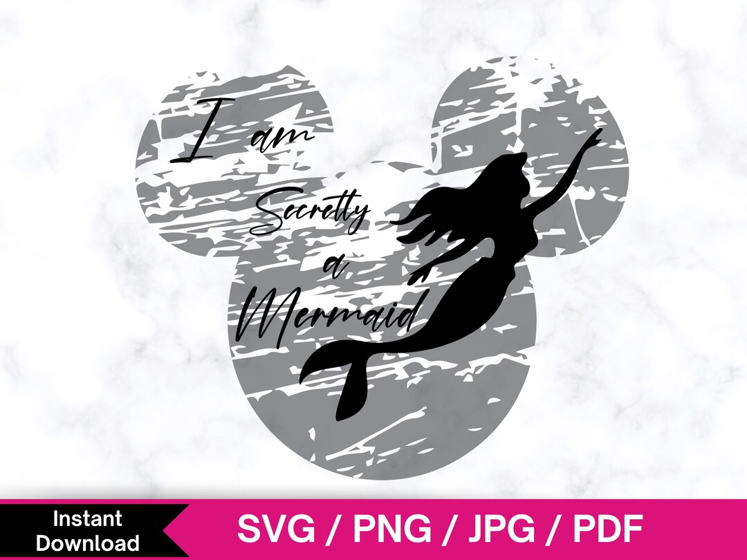 I Am Secretly a Mermaid Svg, Cute Mermaid Svg, Mermaid Png, Mermaid Svg ...