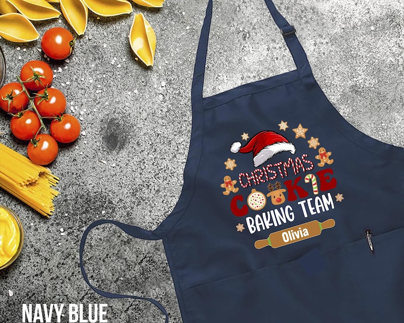 Personalized Cookie Baking Team Apron: Christmas Making Crew Aprons and ...