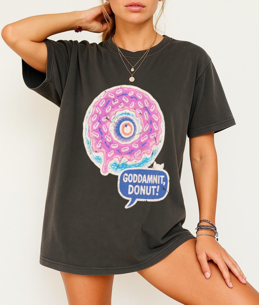 Goddamnit Donut, Vintage Comfort Colors Shirt, Princess Donut and Mongo ...
