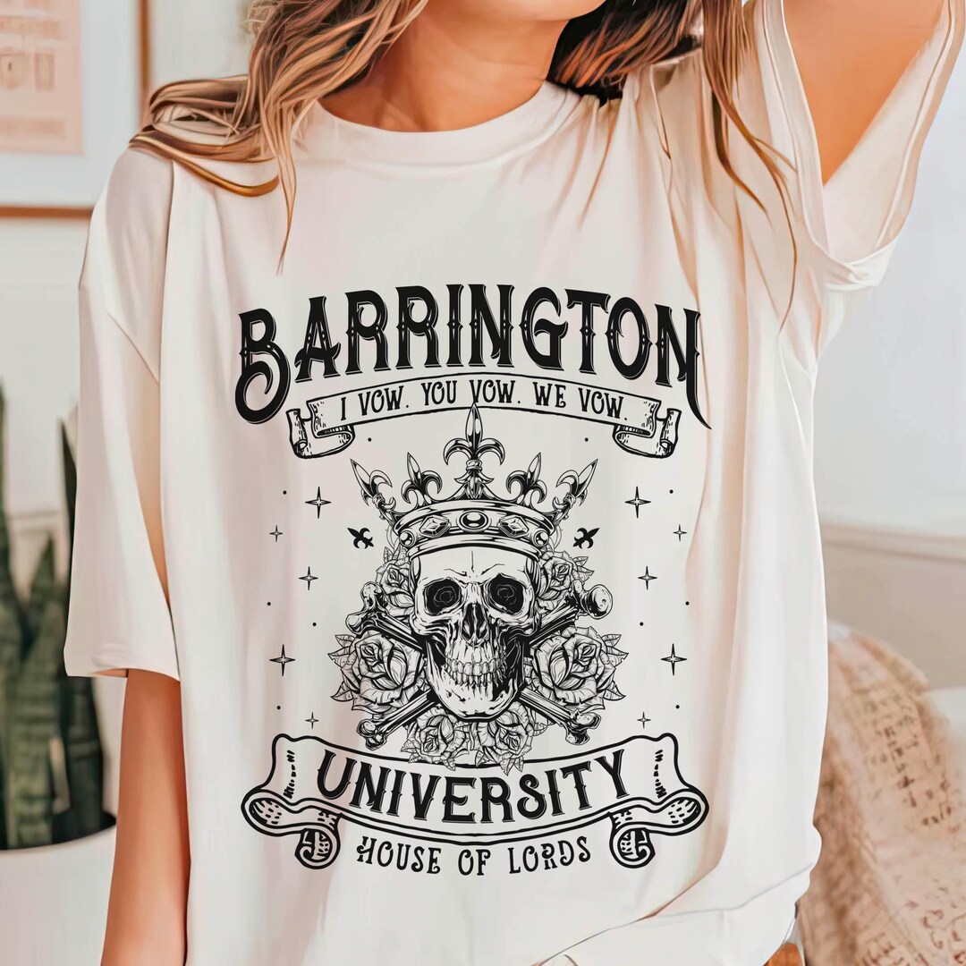 Barrington University Shirt, Smut Shirt, Dark Romance Reader Shirt ...