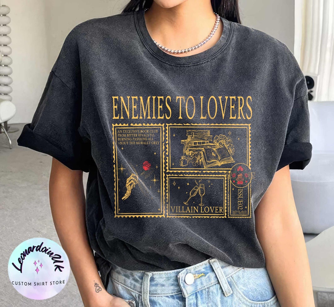 Enemies to Lovers Comfort Color Shirt, Morally Grey Shirt, Romantasy ...