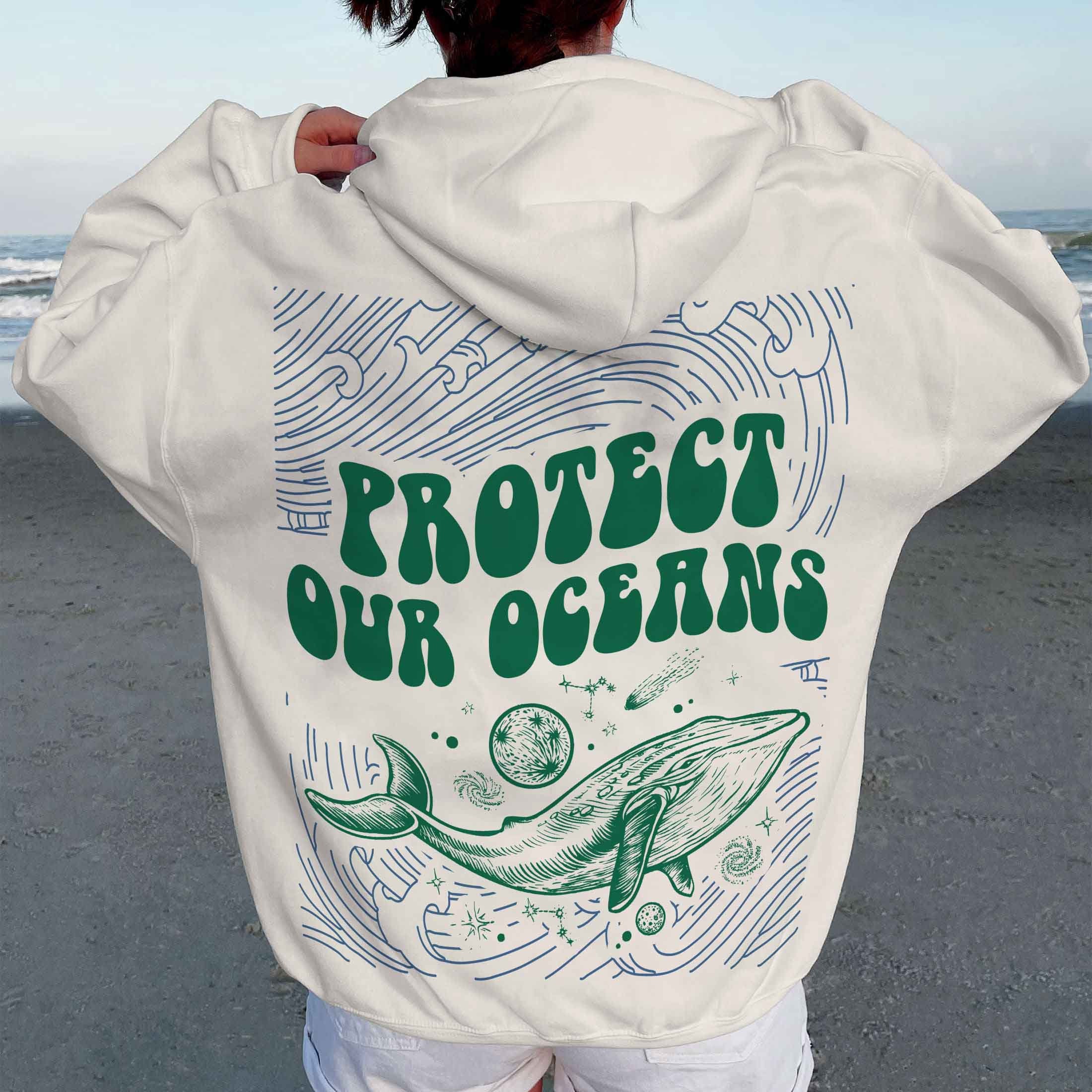 Protect Our Oceans Hoodie Oceans Sweatshirt Save the Ocean - Etsy