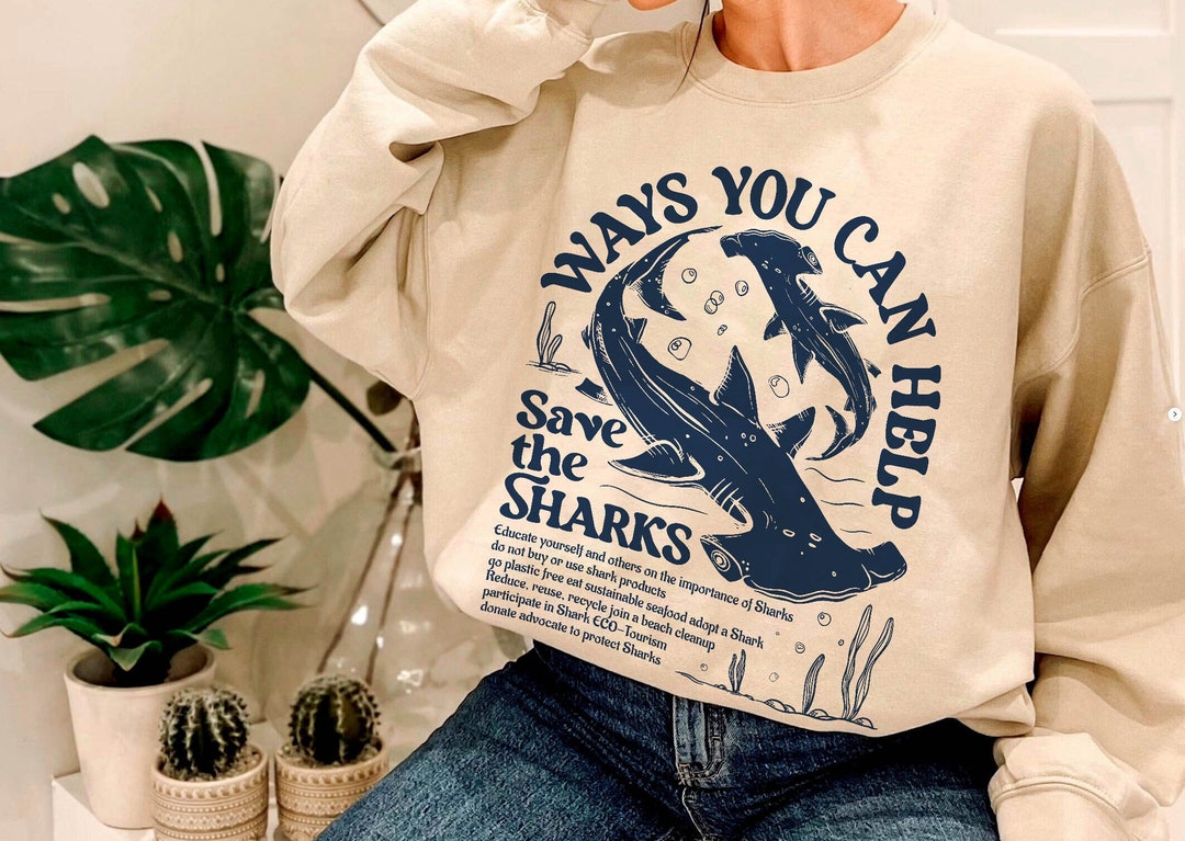 Save the Sharks Sweatshirt, Respect the Locals, Hammerhead Shark Shirt ...