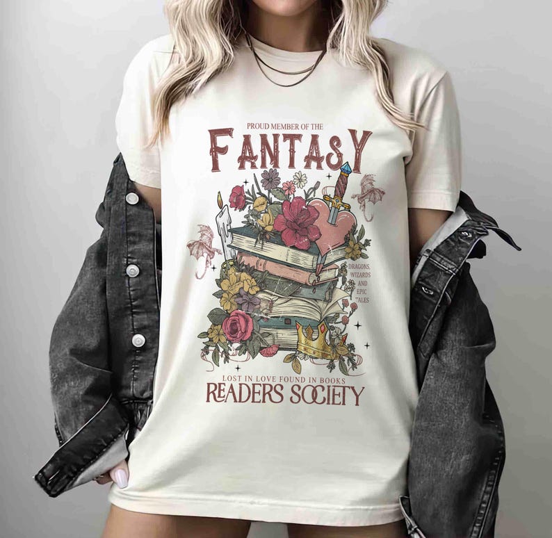 Romantasy Readers Society Shirt, Book Lover Club, Romantasy Reader Gift ...