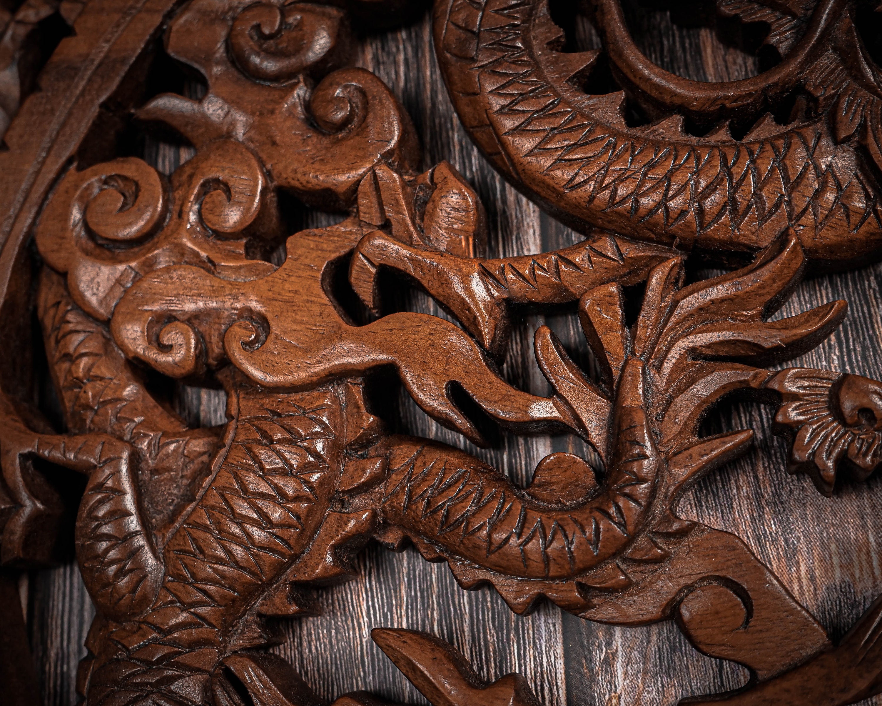 Chinese Dragon Wall Decor 135 Dragon Wall Art Wood Etsy