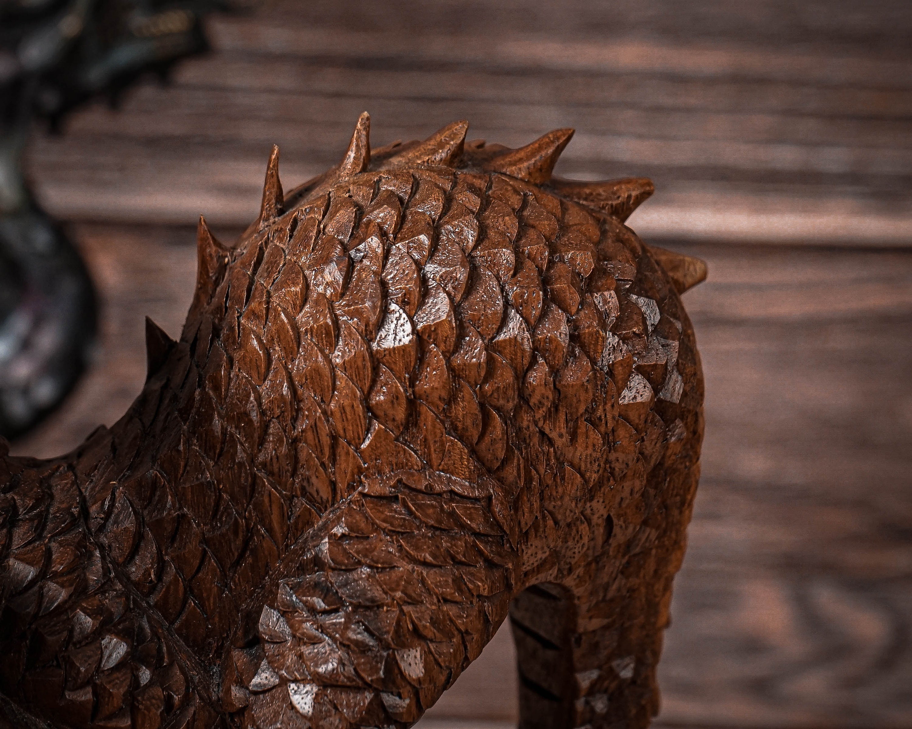 Wooden Dragon Statue 6, Unique Sculpture, Chinese Dragon, Mystical ...