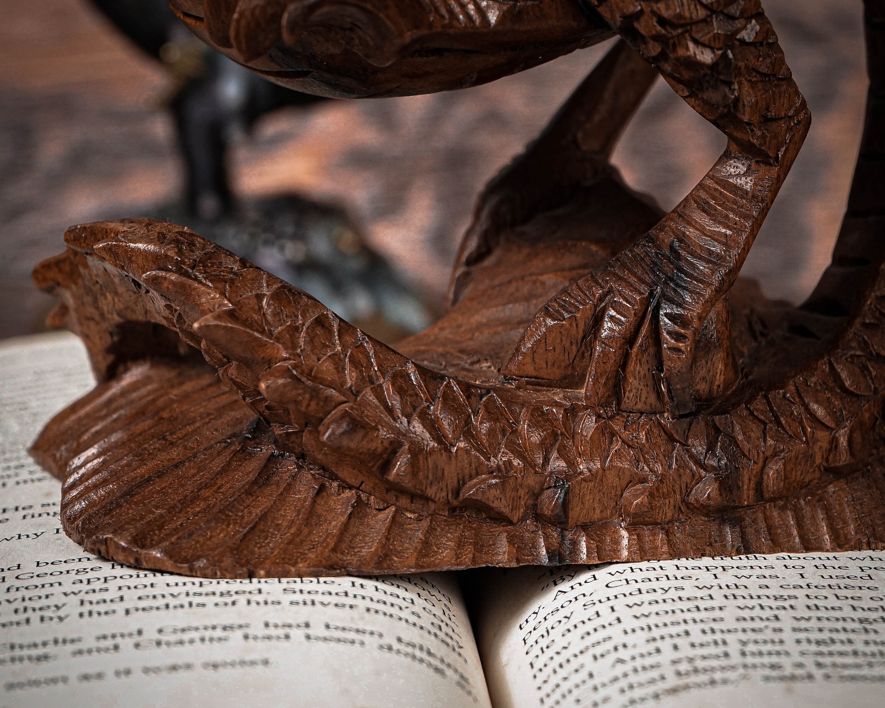 Wooden Dragon Statue 6, Unique Sculpture, Chinese Dragon, Mystical ...