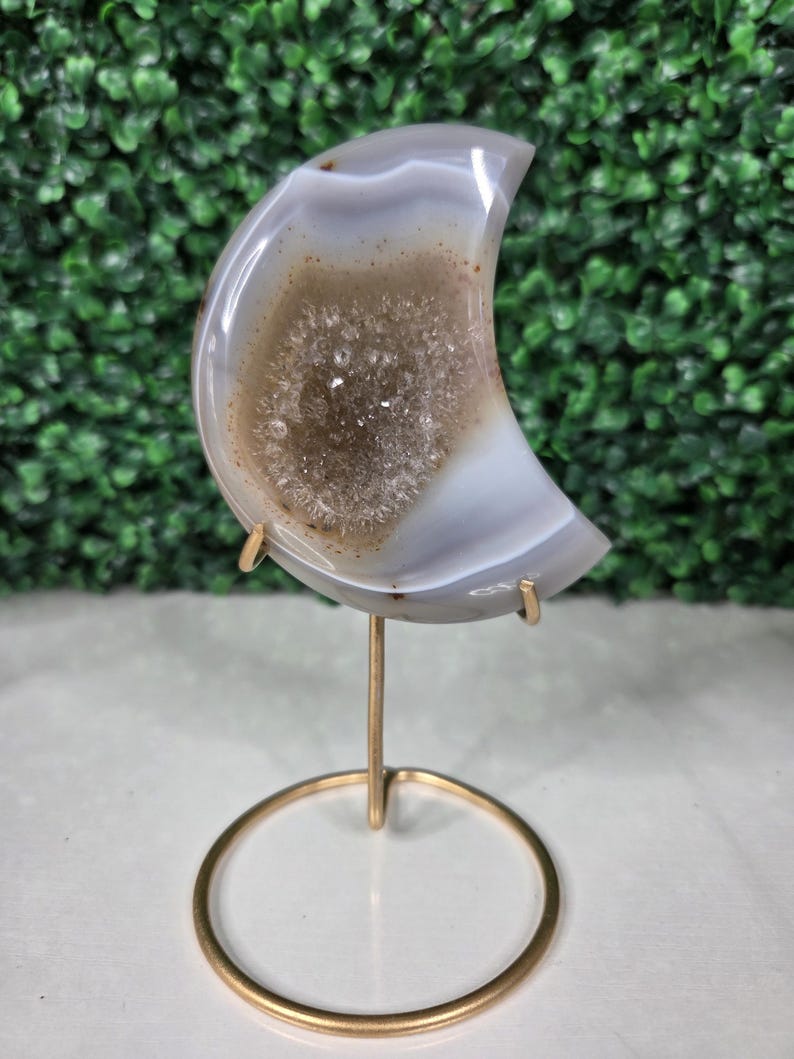 Sparkling Agate Lunar Moons - Etsy