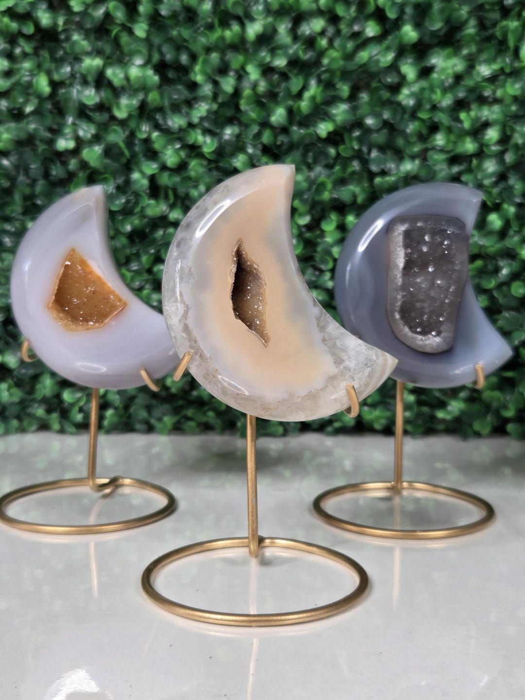 Luminous Agate Moons - Etsy