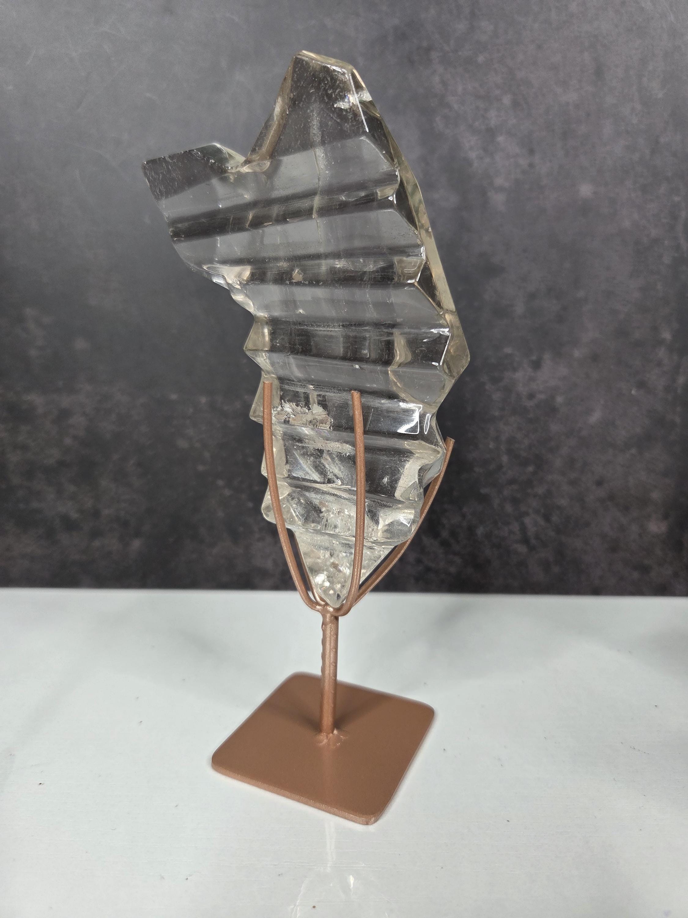 Smoky Lemurian Crystal Freeforms on Stands - Etsy