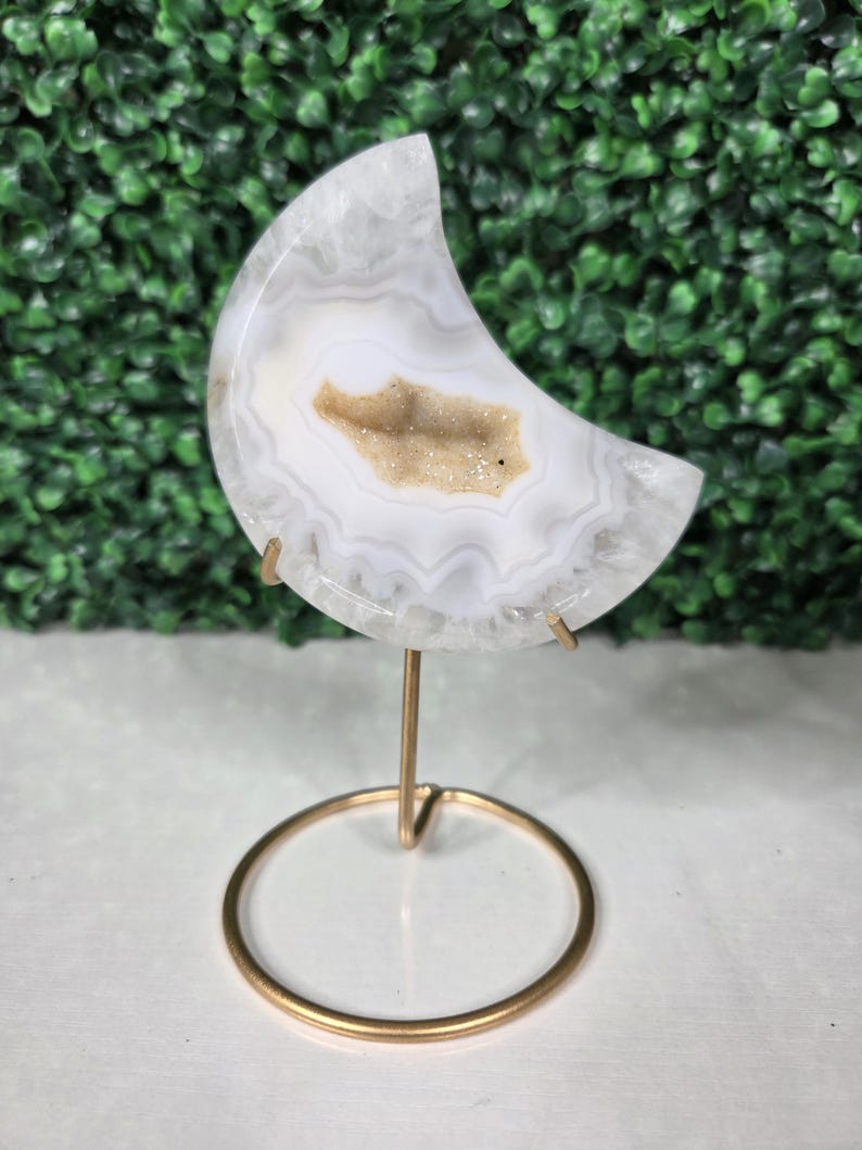 Sparkling Agate Lunar Moons - Etsy