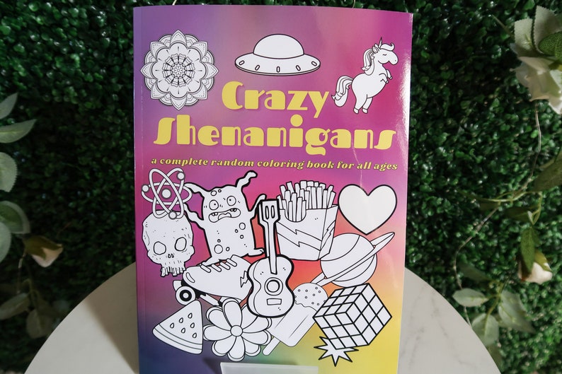 Crazy Shenanigans Coloring Book - Etsy