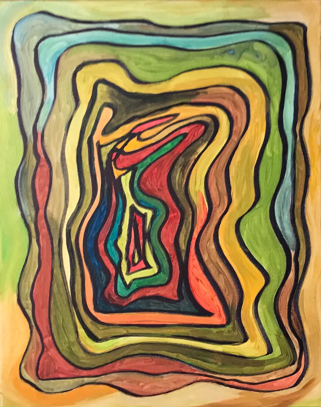 Native American Abstract Painting - Etsy