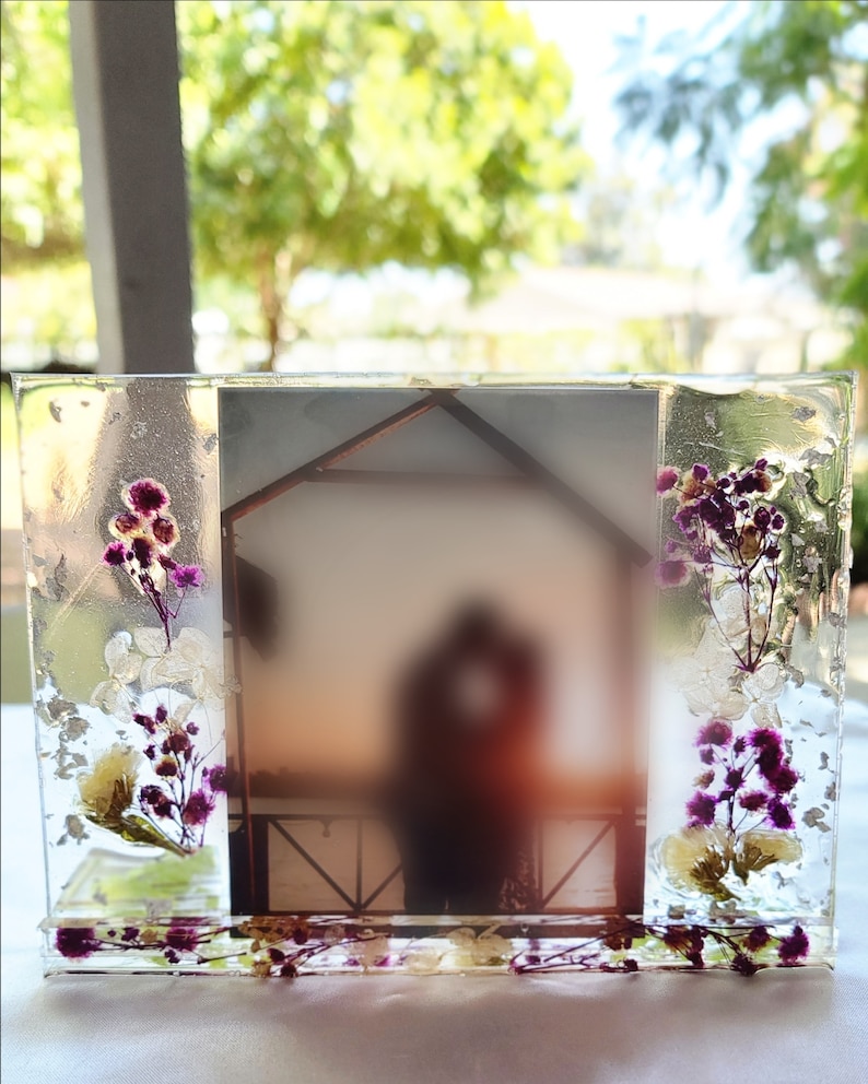 Pressed Flower Photo Frame Resin Photo Frame Gift Idea - Etsy
