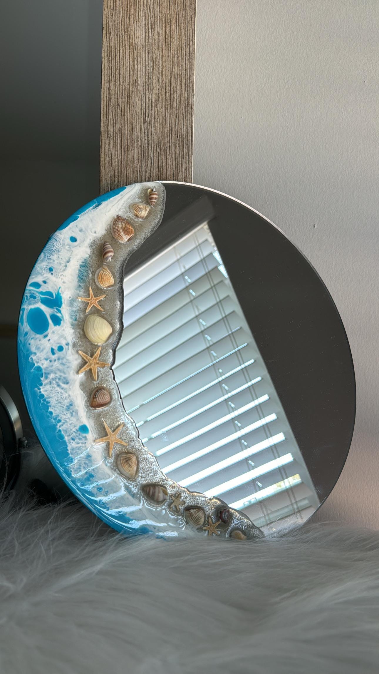 Ocean Waves Mirror| Beach Waves Acrylic Mirror| Seashells Beach Morror ...