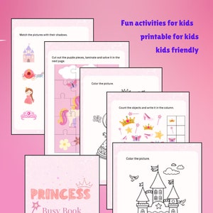 Printable Princess Busy Book - Etsy