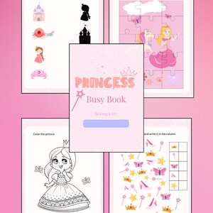 Printable Princess Busy Book - Etsy