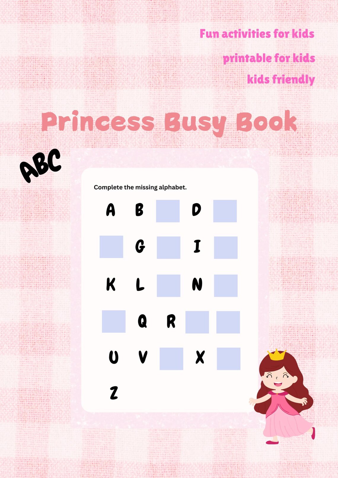 Printable Princess Busy Book - Etsy