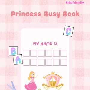 Printable Princess Busy Book - Etsy
