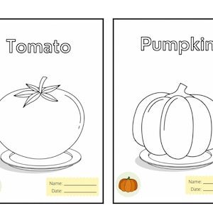Fruits & Vegetables Coloring Pages: 35 Kids Activities (printable PDF ...