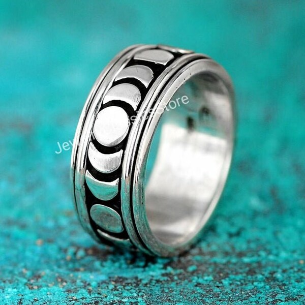 Moon Phase Ring - Etsy