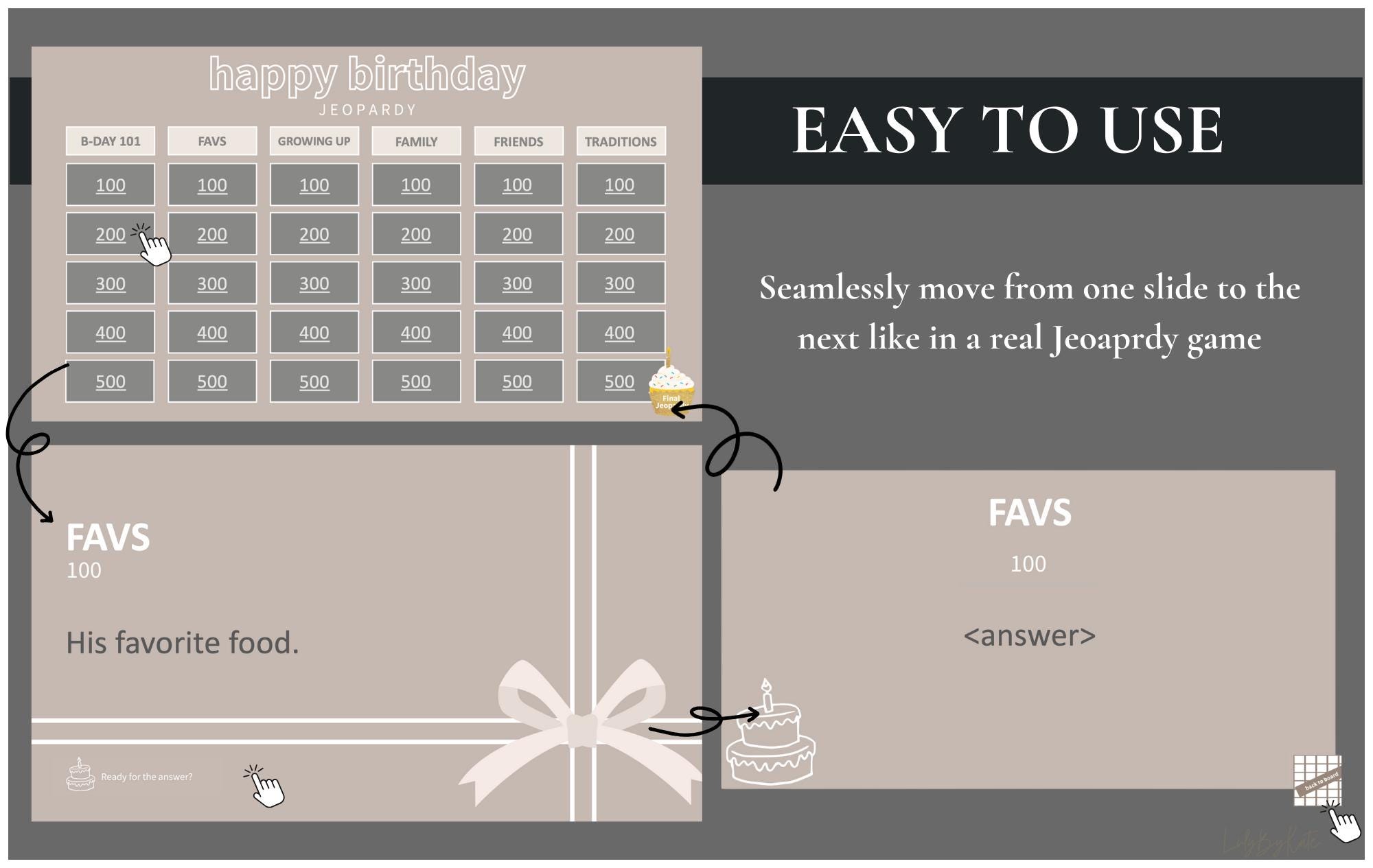 Birthday Jeopardy | Custom Birthday Party Game | Digital Download ...