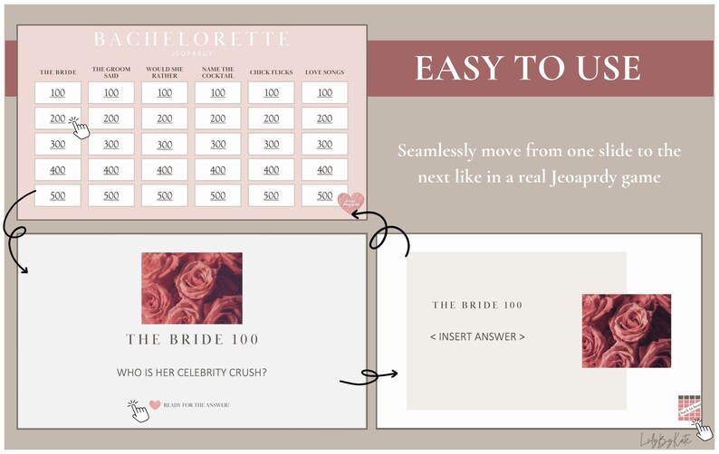 Bachelorette Party Jeopardy Game (digital Download) - Etsy