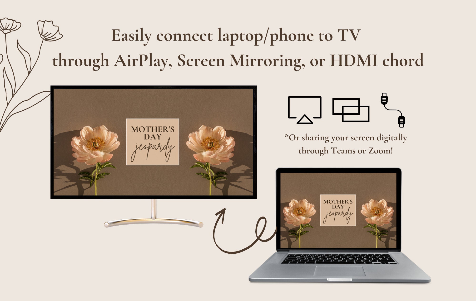 Mother's Day Jeopardy | Jeopardy Digital Download | Mother's Day Game ...