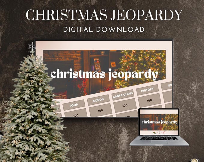 Christmas Jeopardy Game Holiday Jeopardy Christmas Trivia Holiday ...
