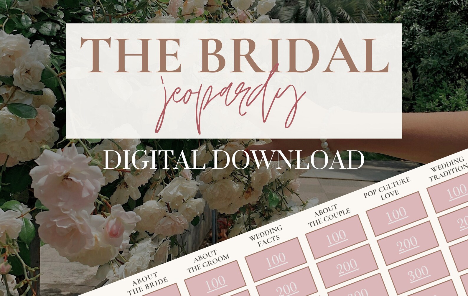 The Bridal Jeopardy Bridal Shower Game Digital Download - Etsy