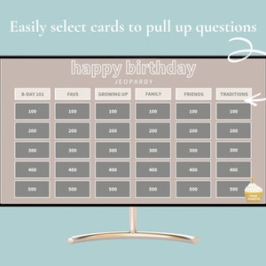Birthday Jeopardy Custom Birthday Party Game Digital Download ...