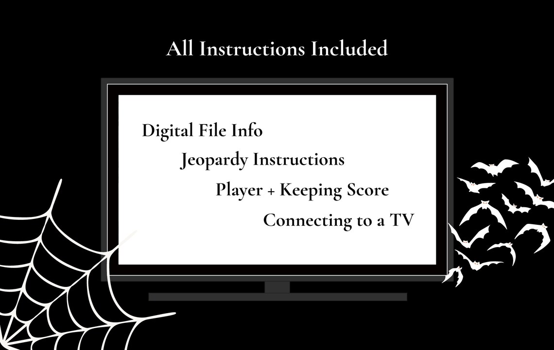 Halloween Kids Jeopardy Game | Classroom Party (digital Download) - Etsy