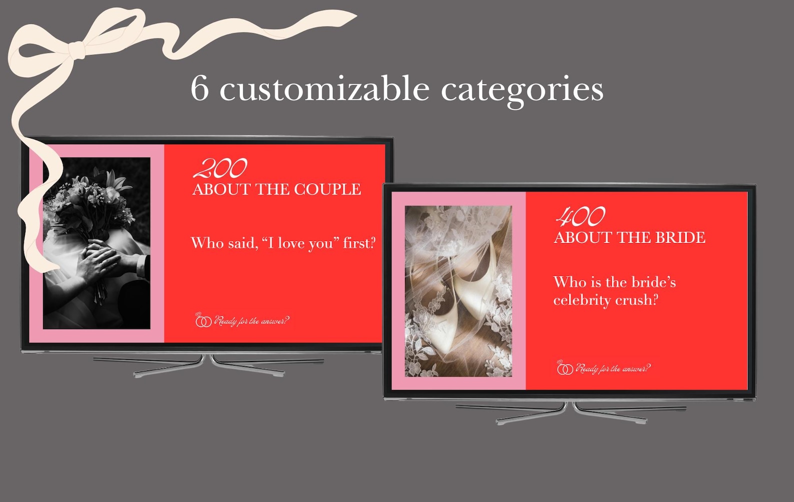 The Bridal Jeopardy (bow Edition) | Bridal Shower Game | Customizable ...