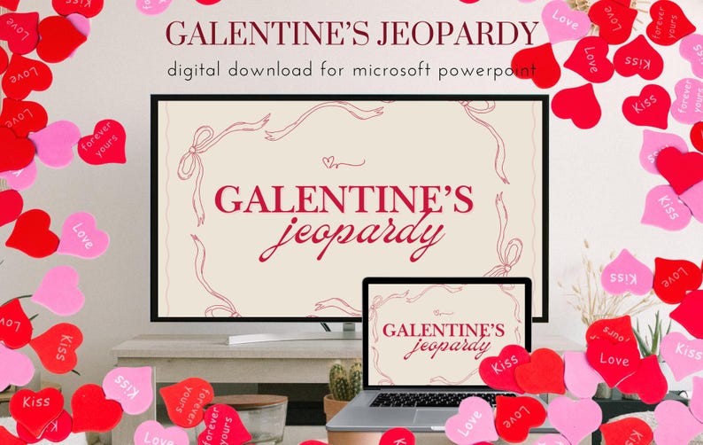 Galentine's Day Jeopardy Game | Girls Night Party Trivia (digital ...