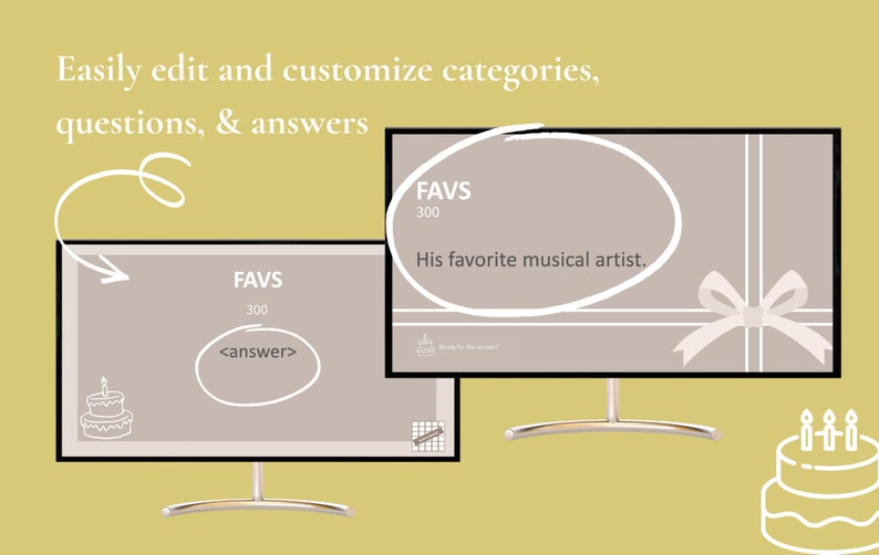 Birthday Jeopardy Custom Birthday Party Game Digital Download ...