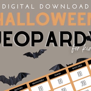 Halloween Kids Jeopardy Halloween Jeopardy for Kids Jeopardy Digital ...