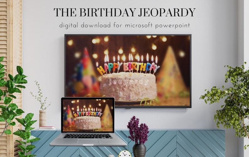 Birthday Jeopardy Game | Party Trivia (digital Download) - Etsy