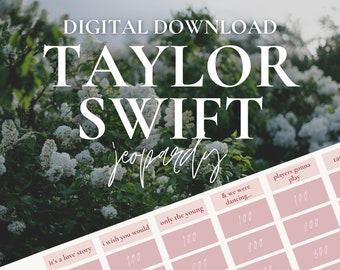 Taylor Swift Jeopardy Game | Trivia Party (digital Download) - Etsy