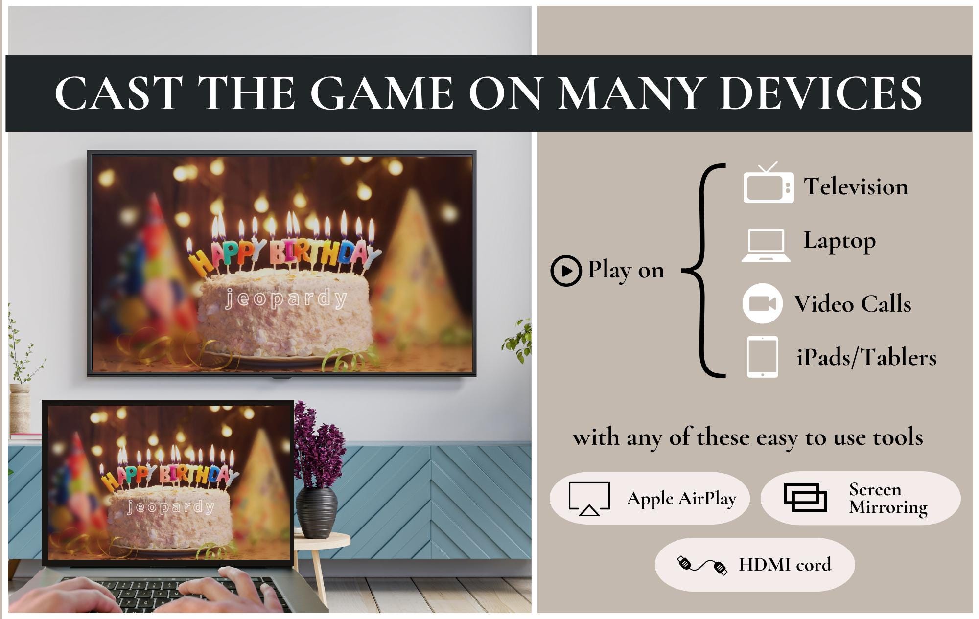 Birthday Jeopardy | Custom Birthday Party Game | Digital Download ...