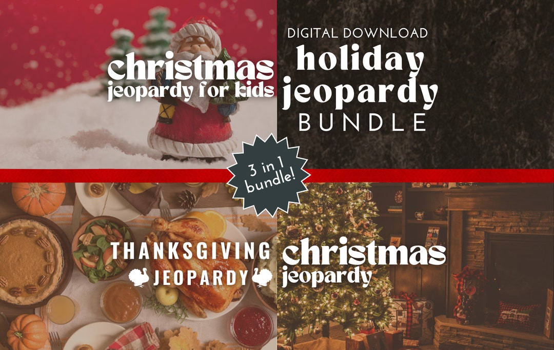 Holiday Jeopardy Game Bundle | Christmas, Thanksgiving (digital ...