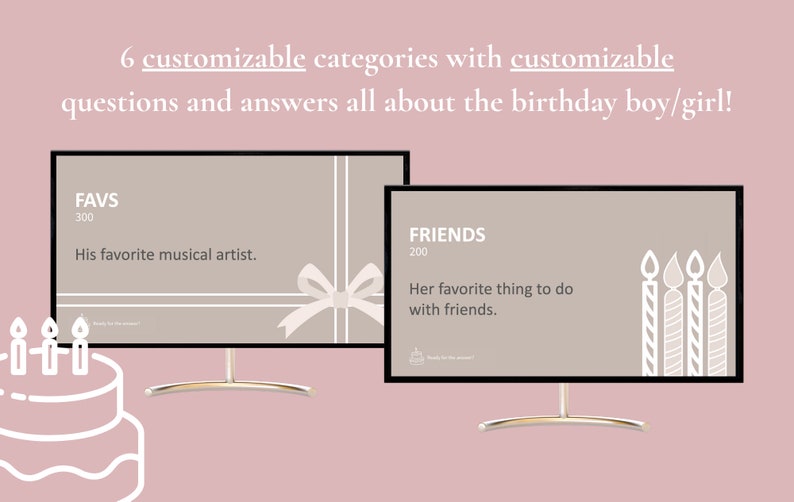 Birthday Jeopardy Custom Birthday Party Game Digital Download ...