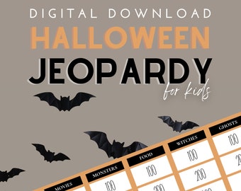 Halloween Kids Jeopardy | Halloween Jeopardy for Kids | Jeopardy ...