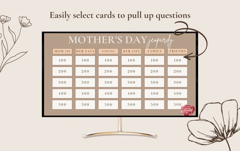 Mother's Day Jeopardy Game (digital Download) - Etsy