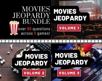Movies Jeopardy Volume 3 | Movie Trivia Game | Movie Night Game | Movie ...