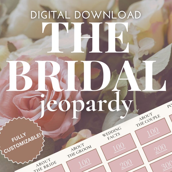 Bridal Shower Jeopardy - Etsy