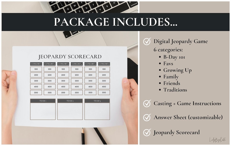 Birthday Jeopardy | Custom Birthday Party Game | Digital Download! | Customizable Birthday ...